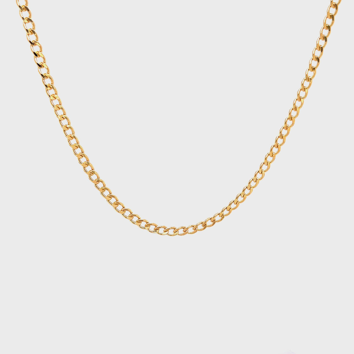 20 inch Cuban chain Necklace curb link 14k Gold filled - JEWELRSTITION
